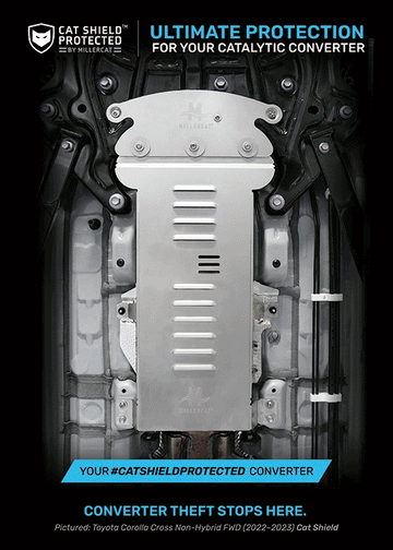 Anti-Theft Catalytic Converter Shields for Corolla Cross by Miller CAT ...